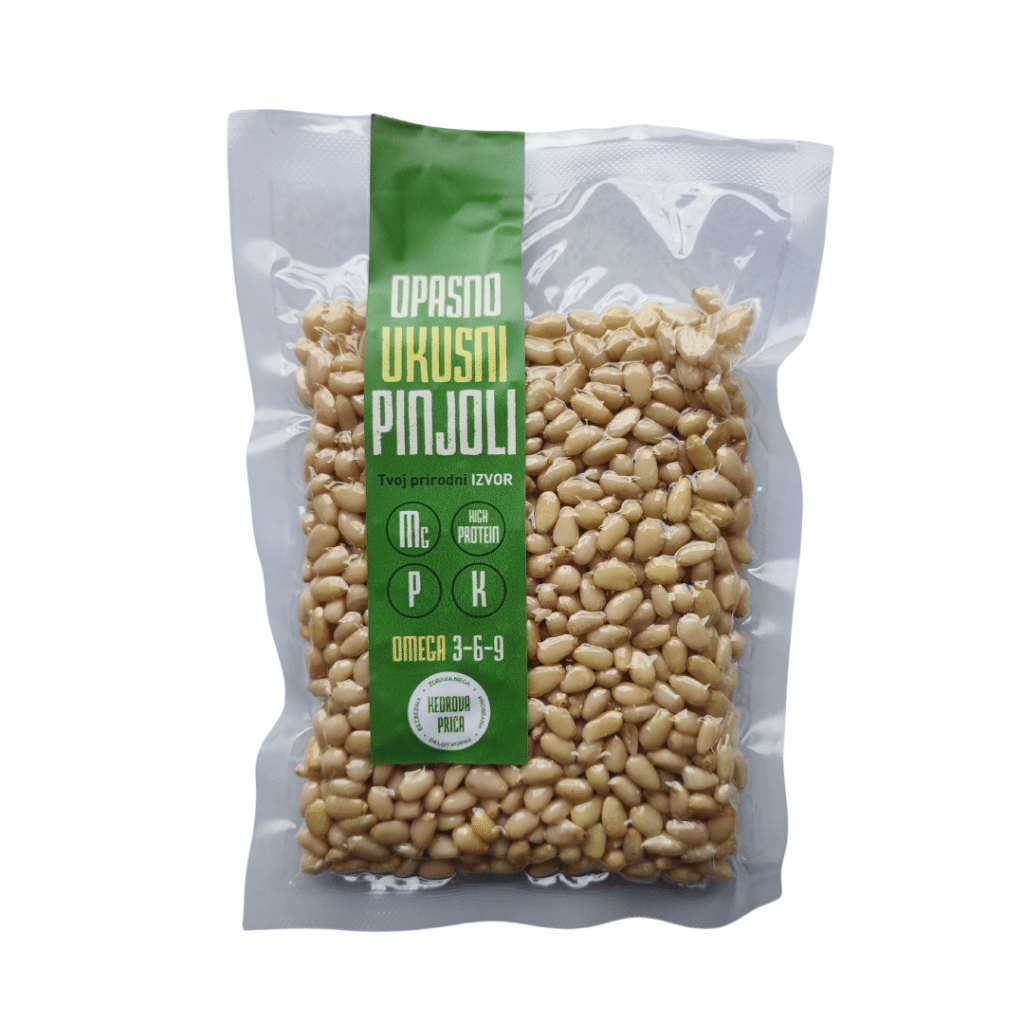 Kedrovi pinjoli organic cena 500 gr